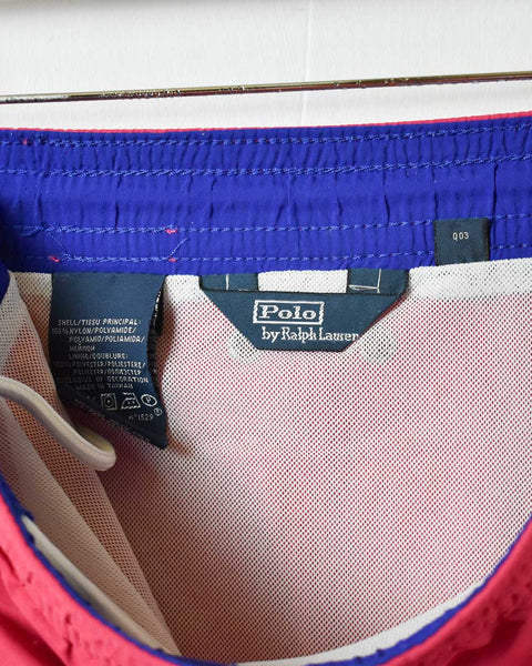 Vintage 90s Pink Polo Ralph Lauren Mesh Shorts - Large Polyester– Domno Vintage