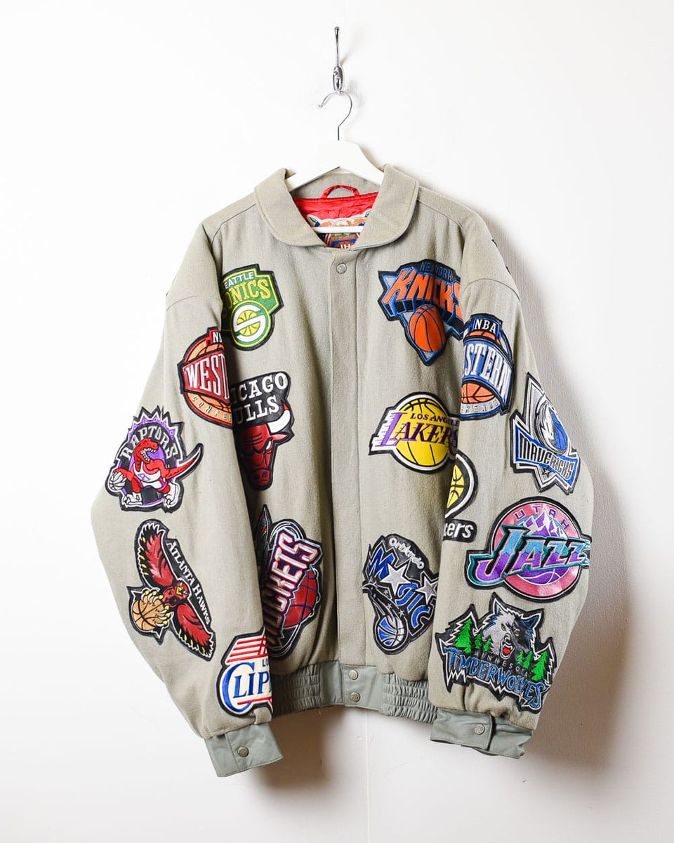Vintage Jeff Hamilton NBA Teams Leather Jacket - XX-Large – Domno Vintage