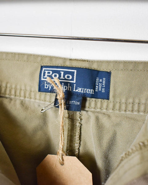 Vintage 90s Neutral Polo Ralph Lauren Cargo Shorts - W38 Cotton– Domno Vintage