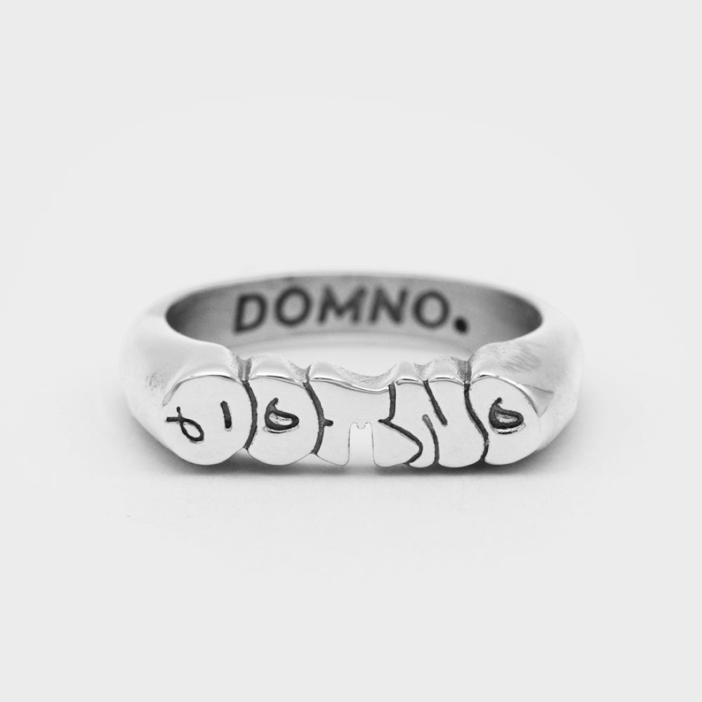 Graffiti Ring – Silver | Urban Mark | – Domno Vintage
