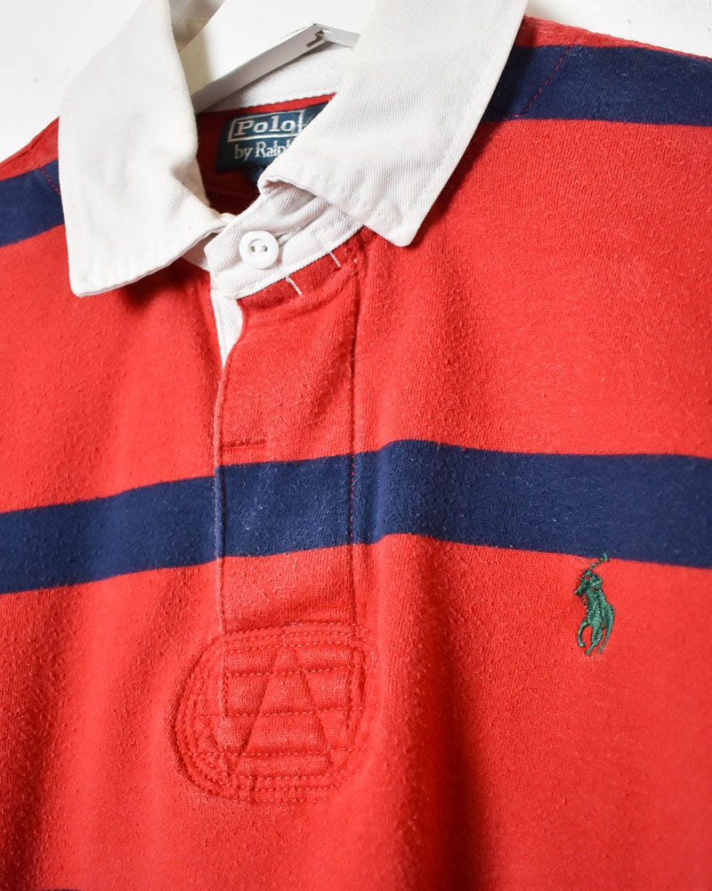 Vintage 90s Red Polo Ralph Lauren Rugby Shirt - Small– Domno Vintage