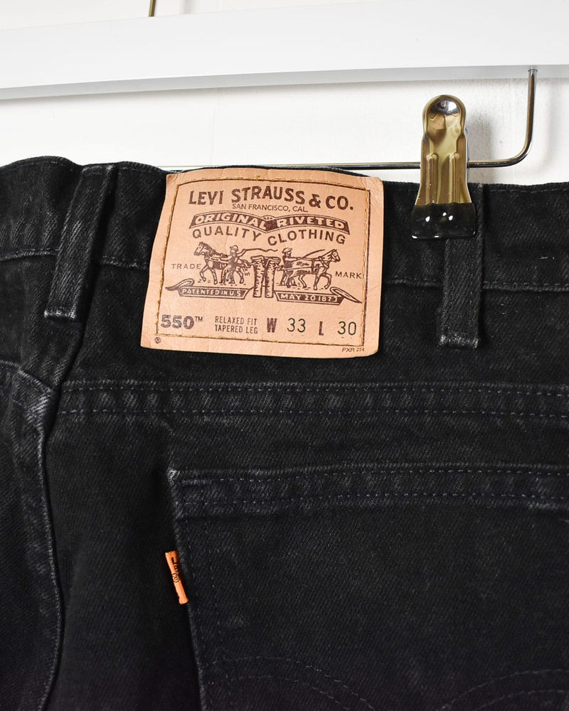 Vintage 00s Black Levi's 550 Jeans - W33 L30 Cotton– Domno Vintage