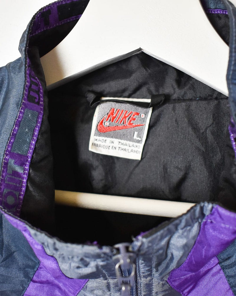 Vintage 90s Navy Nike Windbreaker Jacket - Large Nylon– Domno Vintage