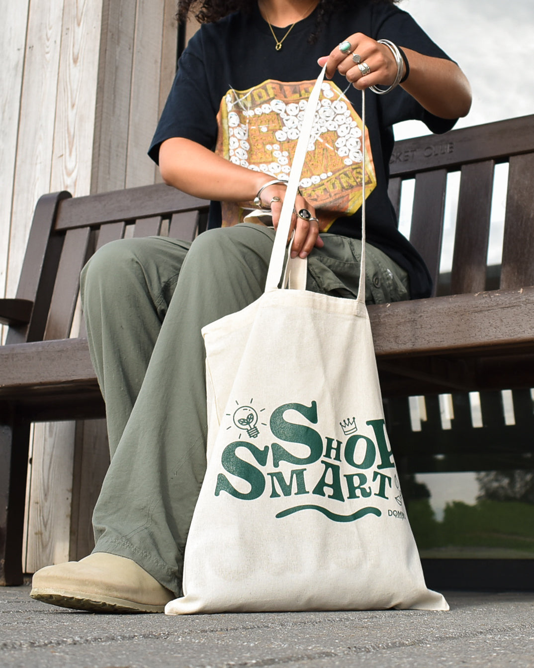 Shop Smart Reusable Tote Bag– Domno Vintage